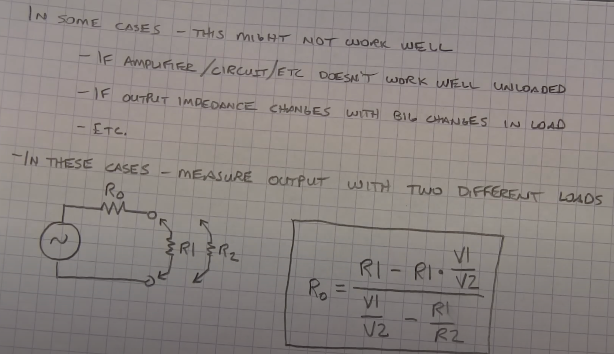 Output Impedance Measurement and Calculator Output Impedance Measurement and Calculator